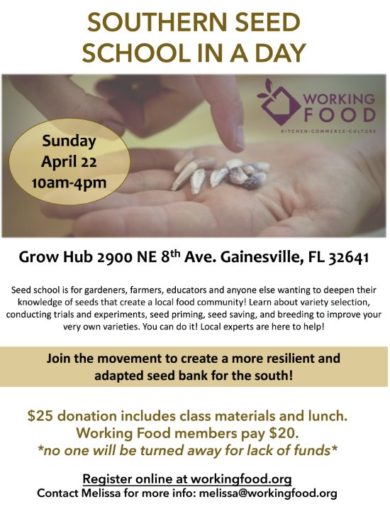 Seed School in a Day!